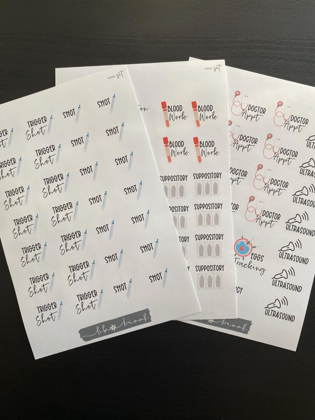 3 Sheet IUI Tracker Bundle, IUI Procedure Tracker, Fertility Journey ...