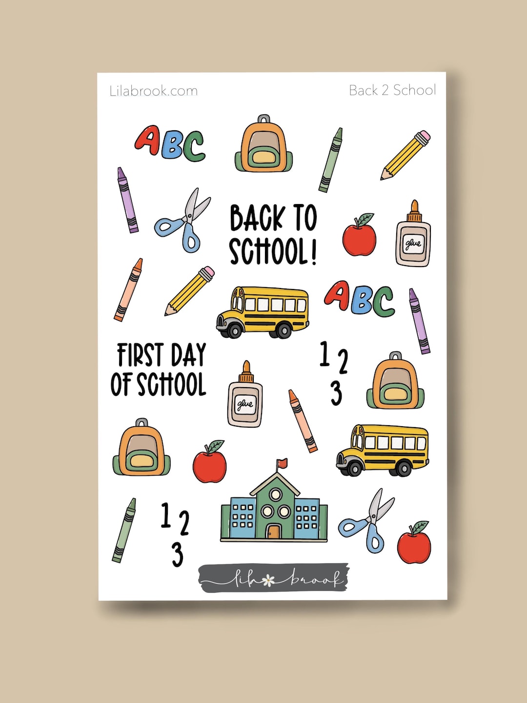 Back to School Stickers, School Deco Stickers, Kids School Sticker ...