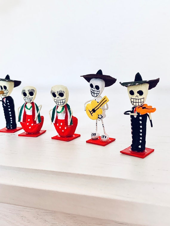 Miniature Mariachi Band Skeleton Dolls Mini Mariachi Band - Etsy