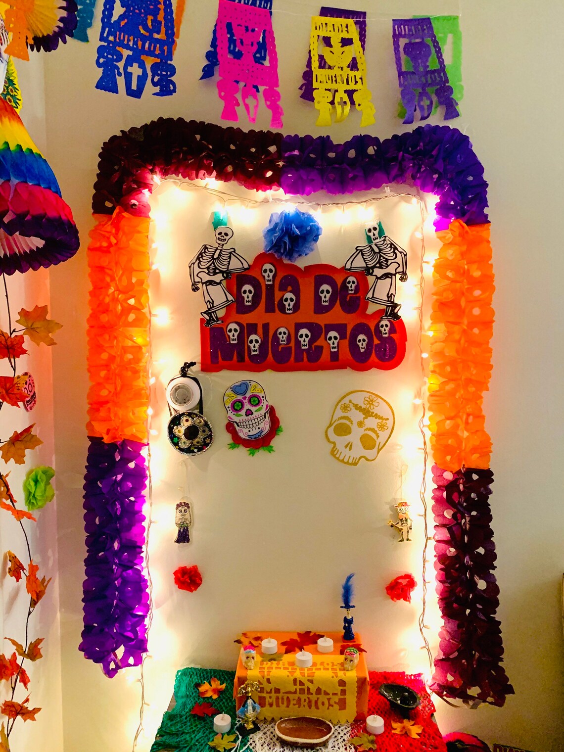 Day of the Dead Decor Set/dia De Los Muertos Set/ofrenda - Etsy