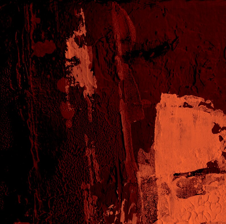 Printable Black orange Poster Industrial Print Modern | Etsy