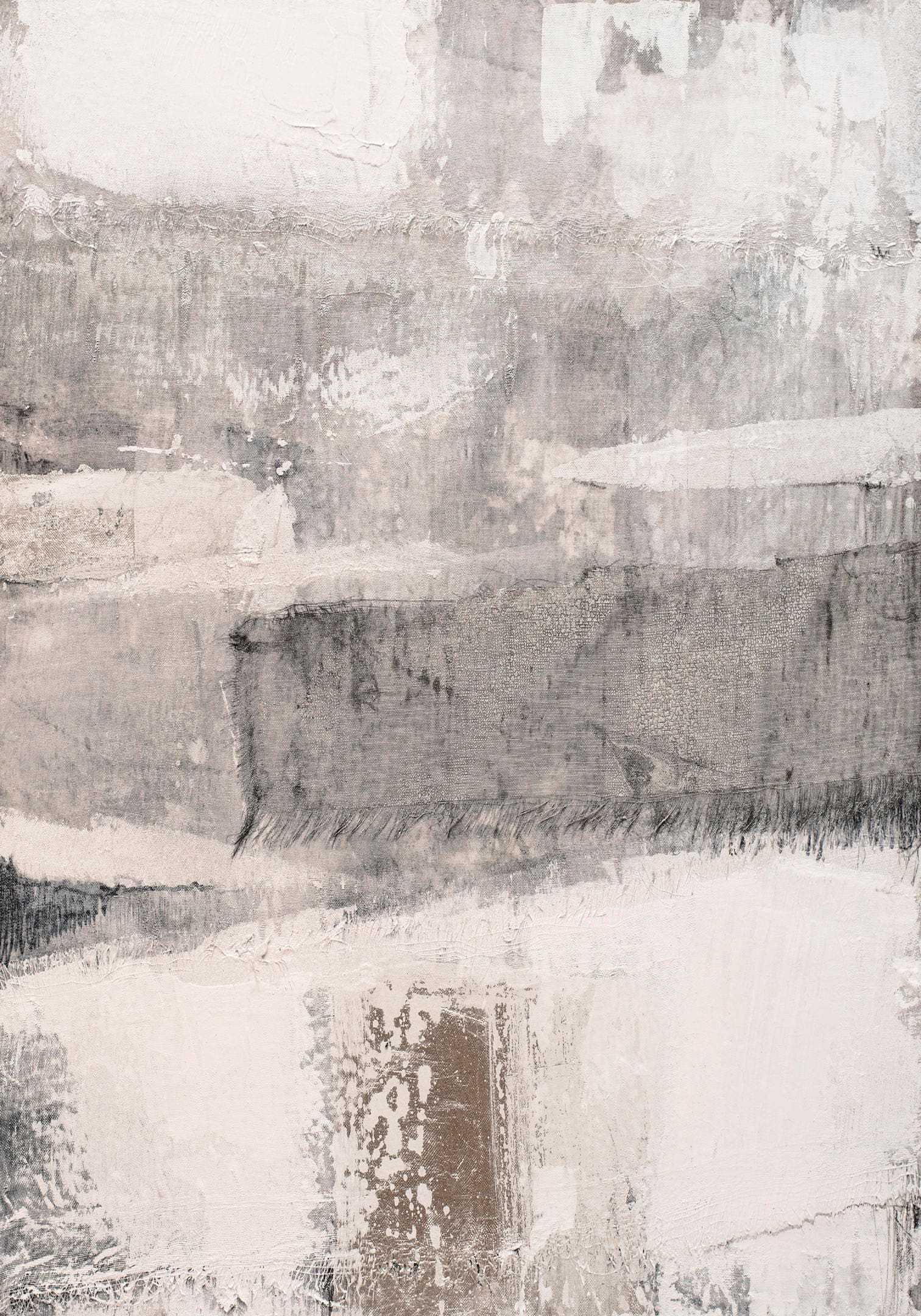 Abstract digital beige and grey painting Neutral Minimalist | Etsy