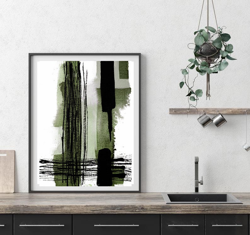 Abstract Art Print Set of 2 Printable Art Minimalist | Etsy