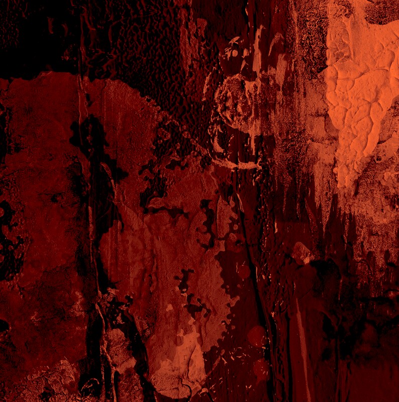 Printable Black orange Poster Industrial Print Modern | Etsy