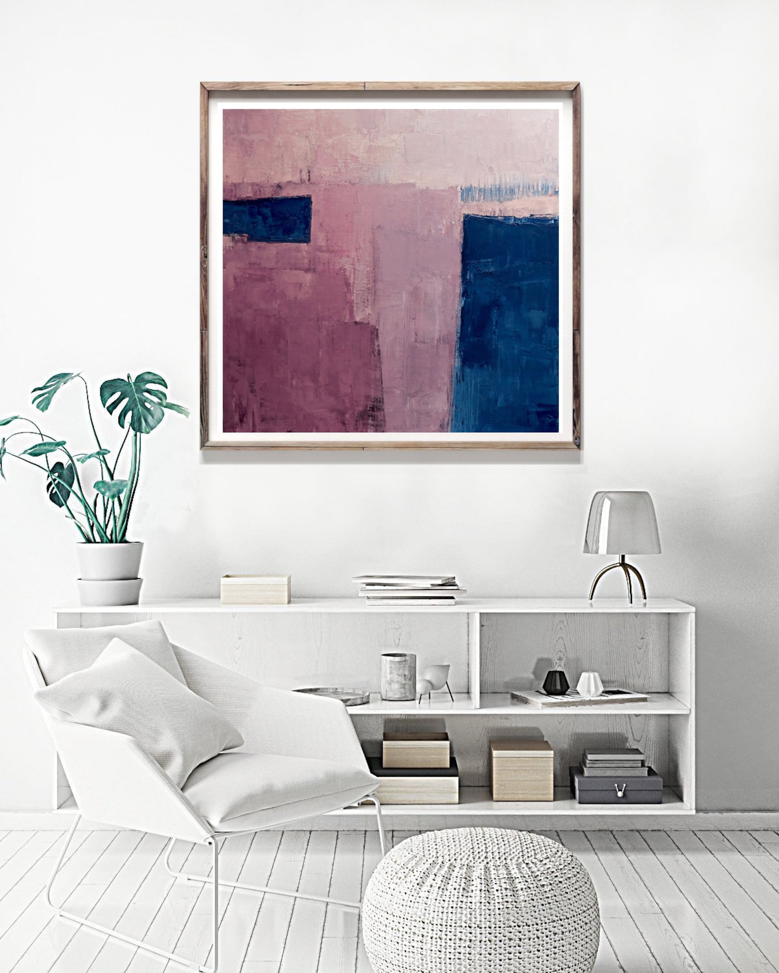 Pink Abstract Art pink Print Abstract Print navy blue and | Etsy