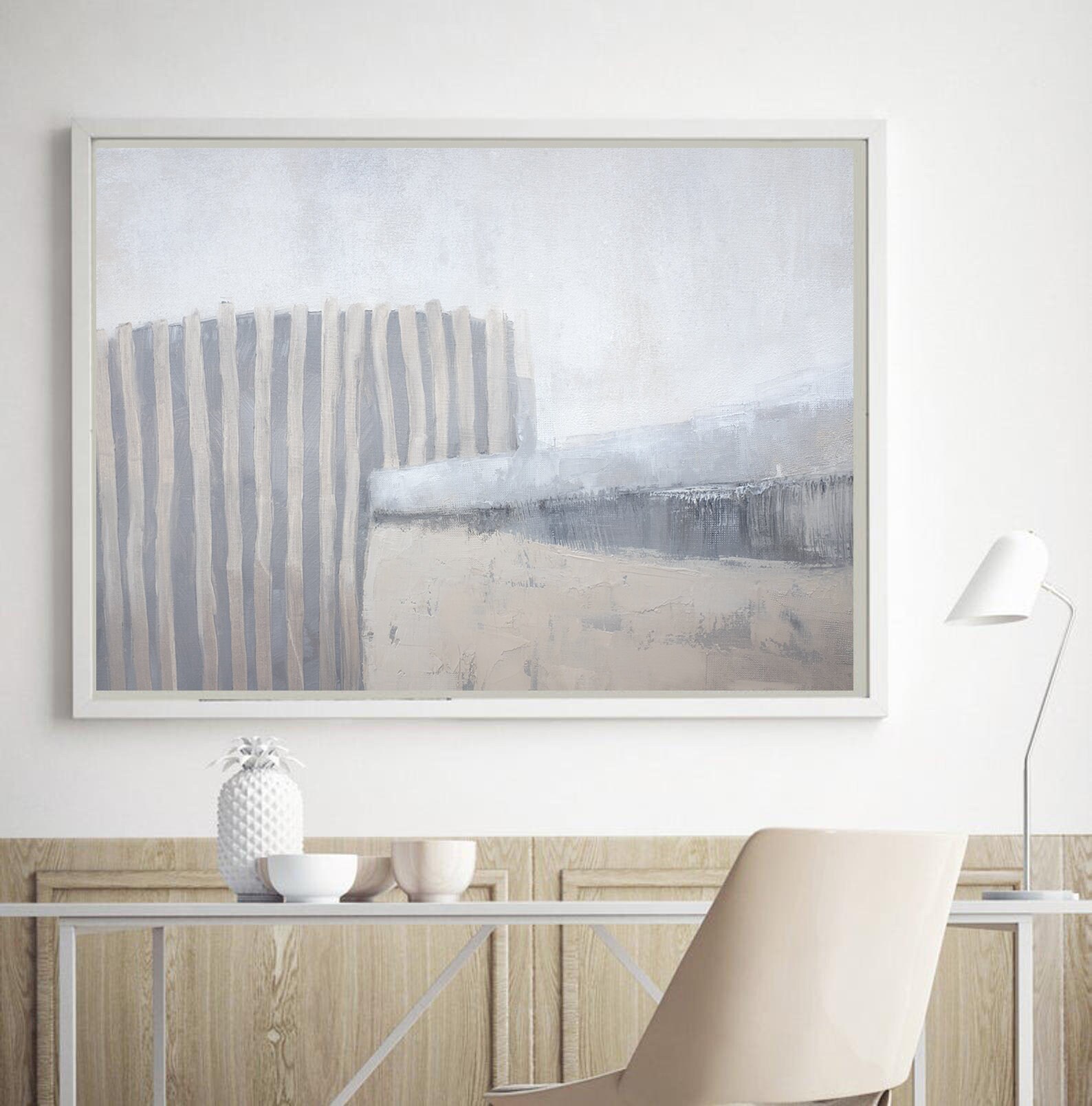 Printable Art Neutral Art Poster Horizontal Digital - Etsy