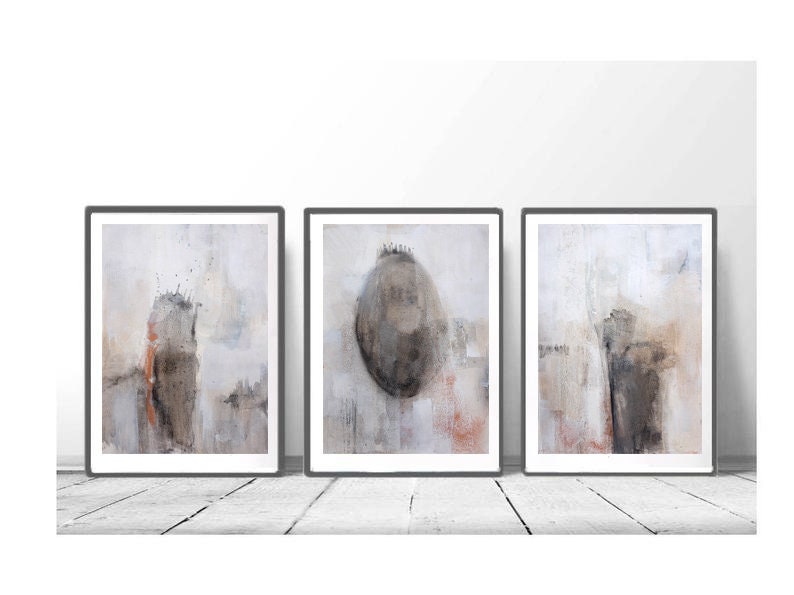 Original Abstract Painting Rustic Home Decor Abstract | Etsy