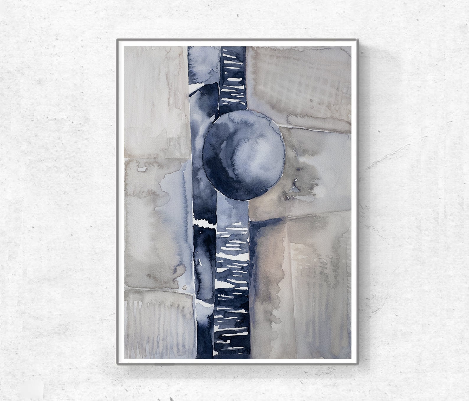 Digital Print Contemporary Art Set of 2 Wall Art Abstract | Etsy