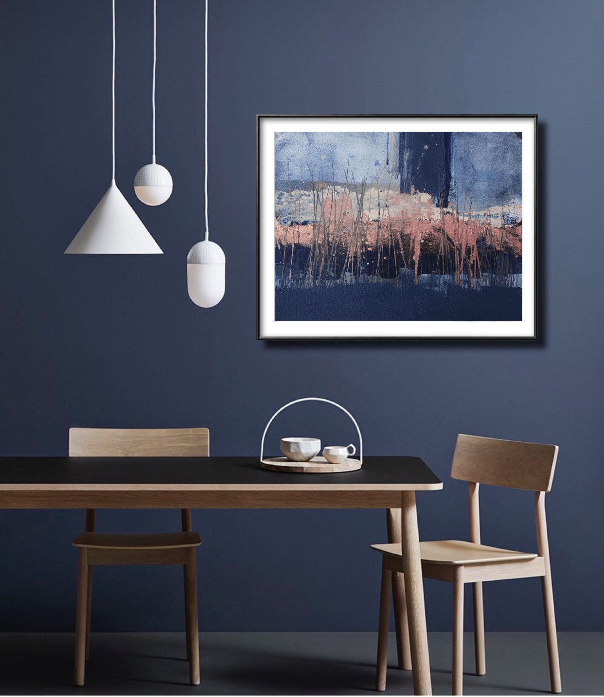 Horizontal abstract Printable Art Art Poster modern | Etsy