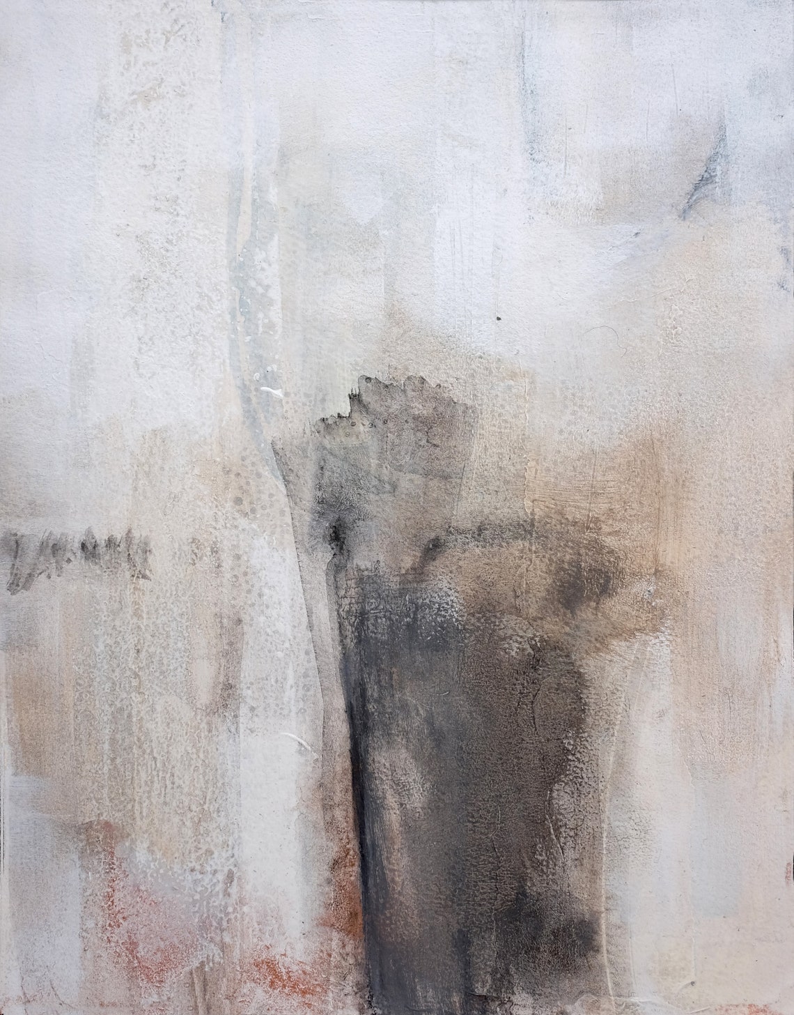 Original Abstract Painting Rustic Home Decor Abstract | Etsy