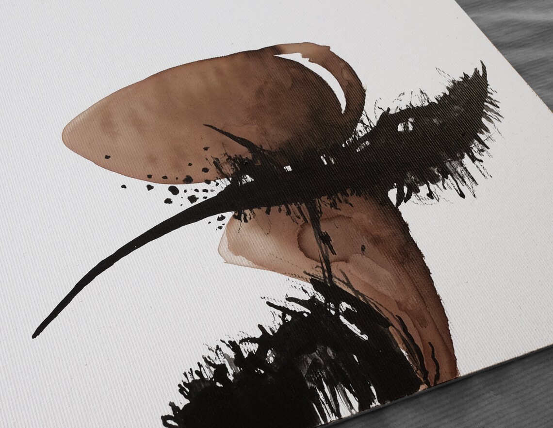 Original Ink Art Abstract Contemporary Wall Art Modern Art - Etsy