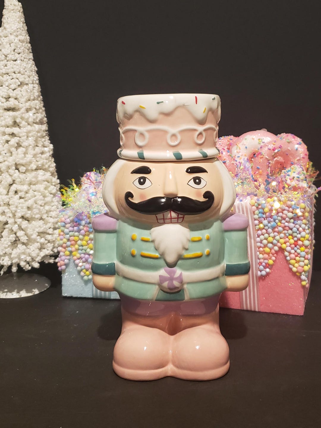 The Best Pastel Nutcracker Cookie Jar for Your Kitchen Christmas Decor ...
