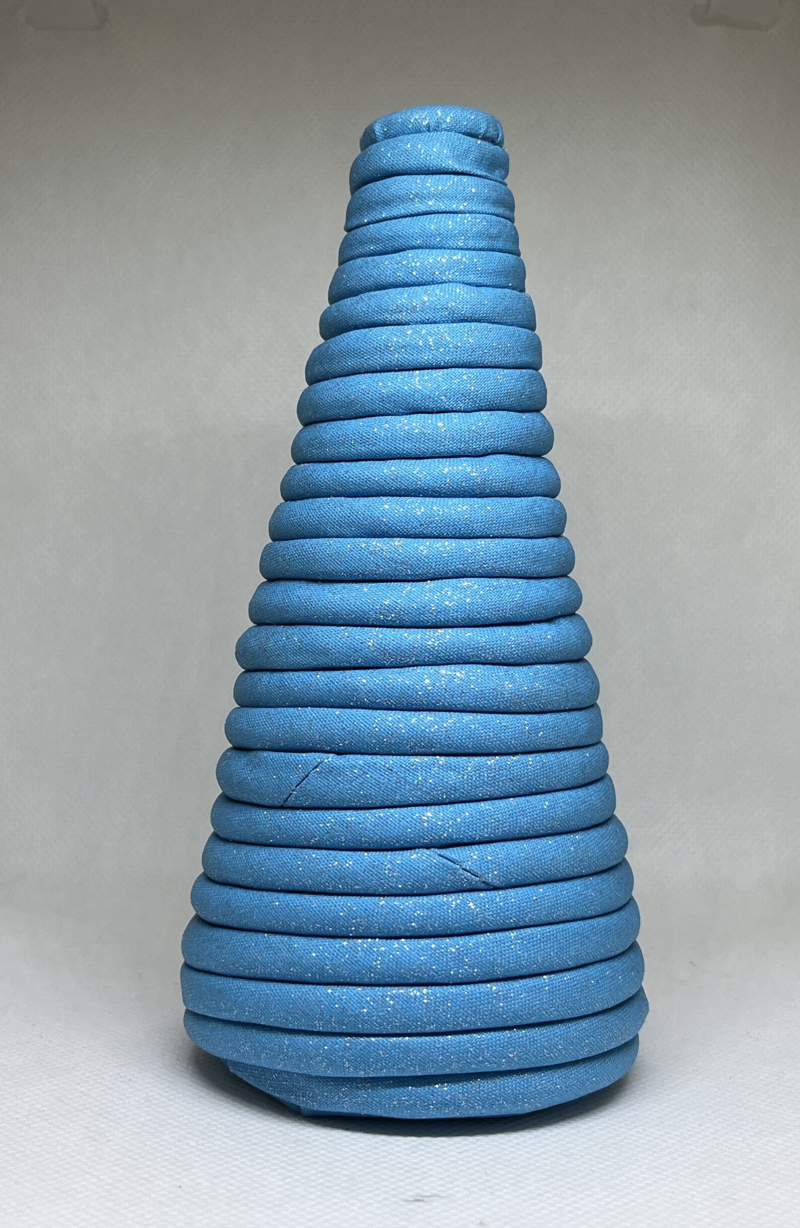 Fabric Wrapped Coiled Tabletop Christmas Tree - Ice Blue - Etsy