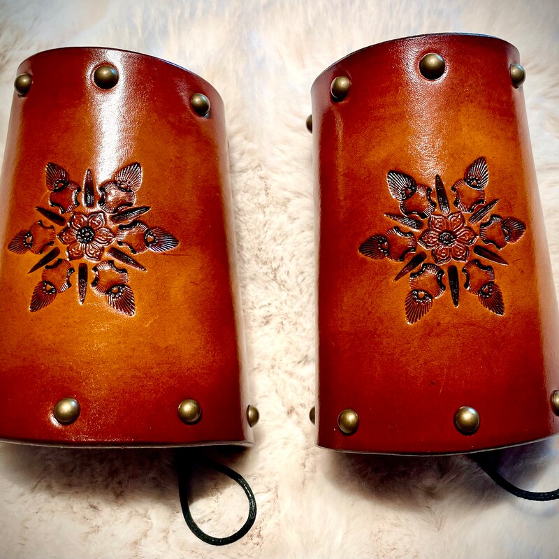 Leather Bracers for Women - Etsy