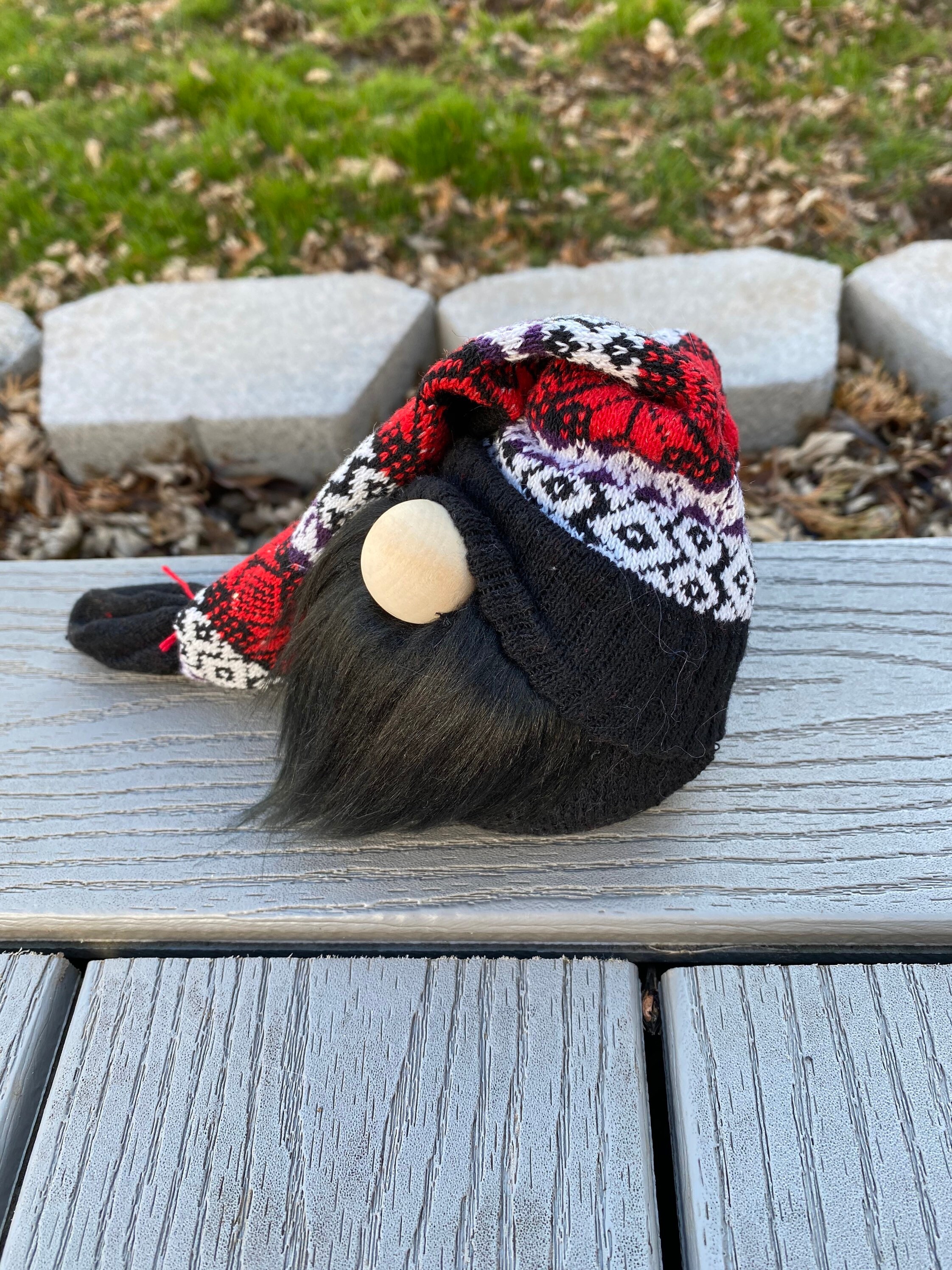 Feo gnomo de suéter de Navidad gnomo copo de nieve gnomo de - Etsy España