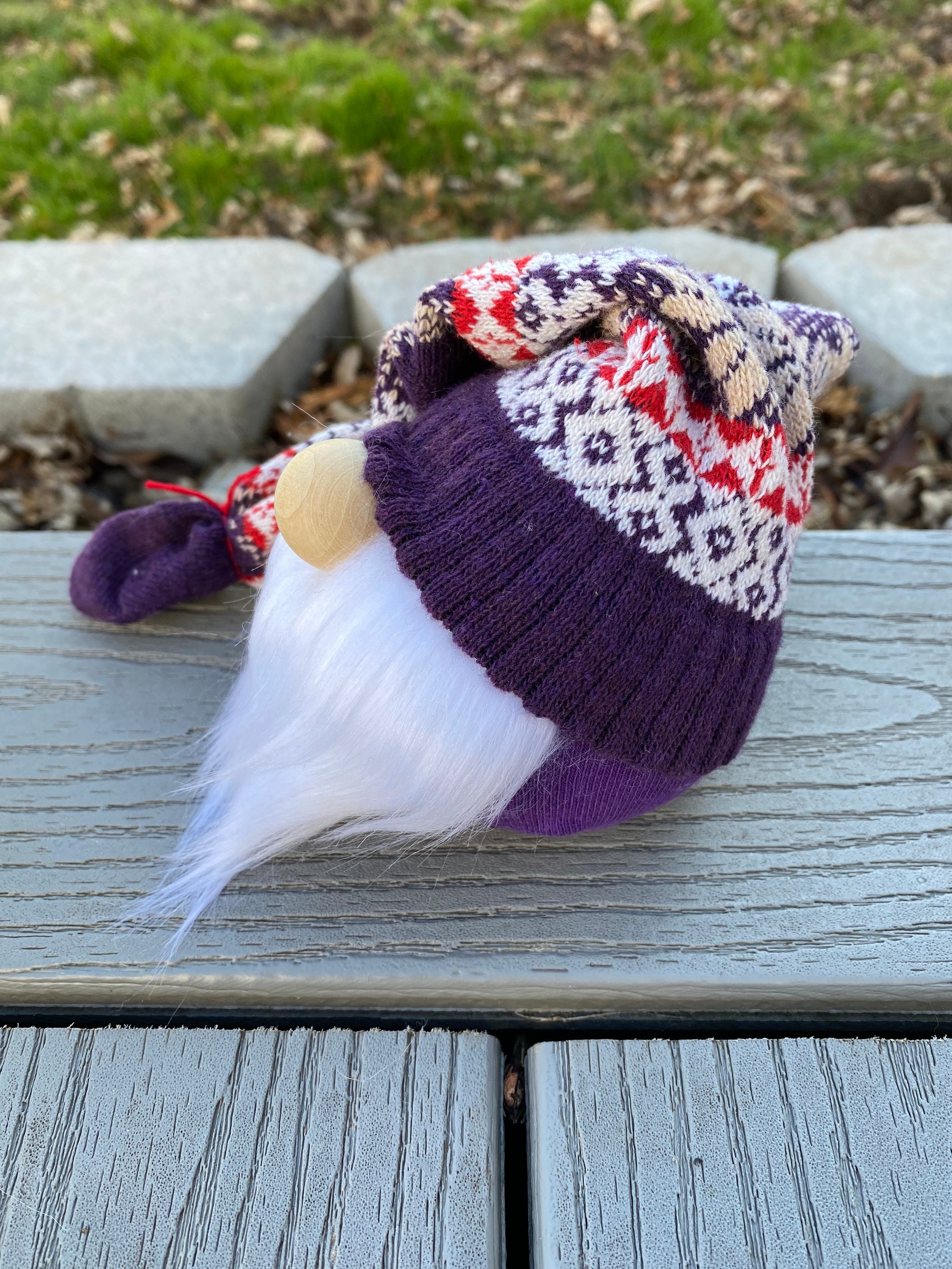 Feo gnomo de suéter de Navidad gnomo copo de nieve gnomo de - Etsy España