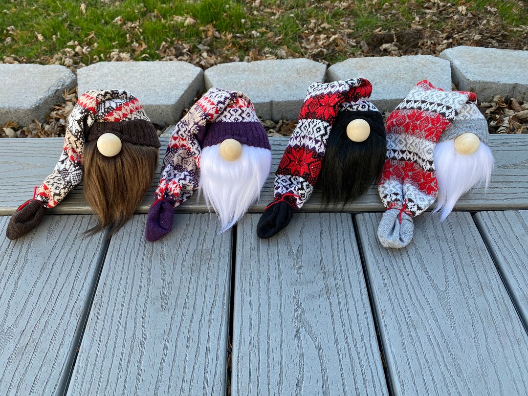 Feo gnomo de suéter de Navidad gnomo copo de nieve gnomo de - Etsy España