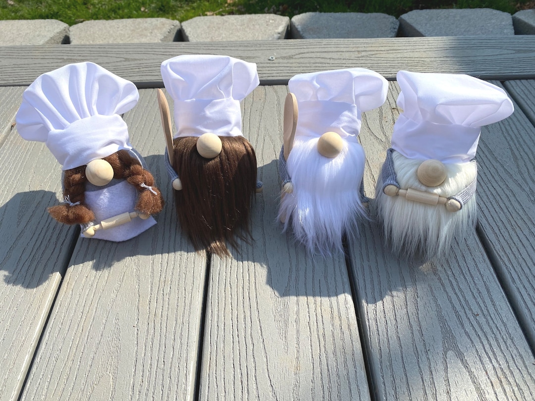 Chef/ Baker Gnome, Farmhouse Kitchen Gnomes/ Tomte/ Nisse, Tiered Tray ...