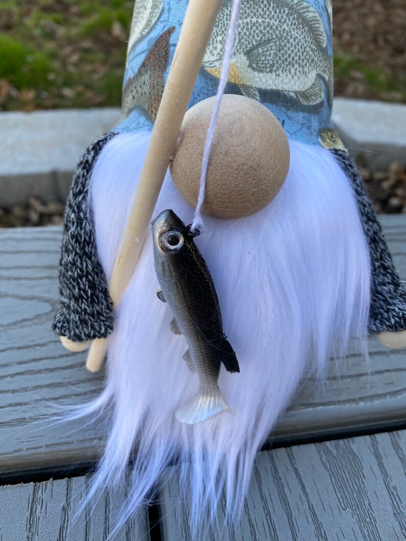 Fishing Gnome Fisherman Gnome Camping Gnome Woodsy Gnome - Etsy