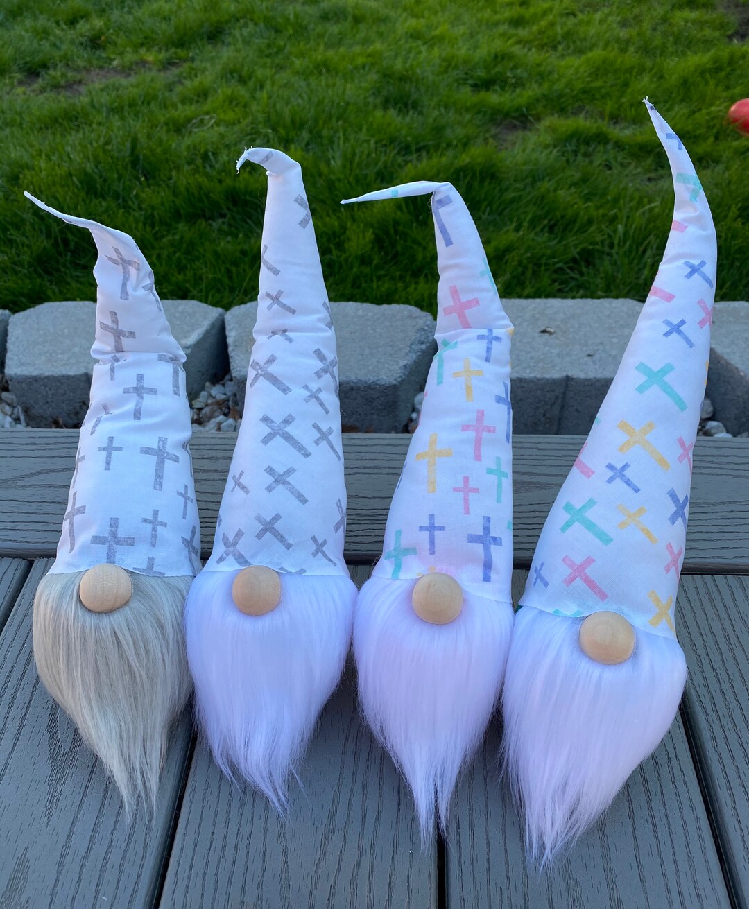 Religious Gnome, Church Gnome, Cross Gnome, He is Risen, Gnome, Gnomes ...