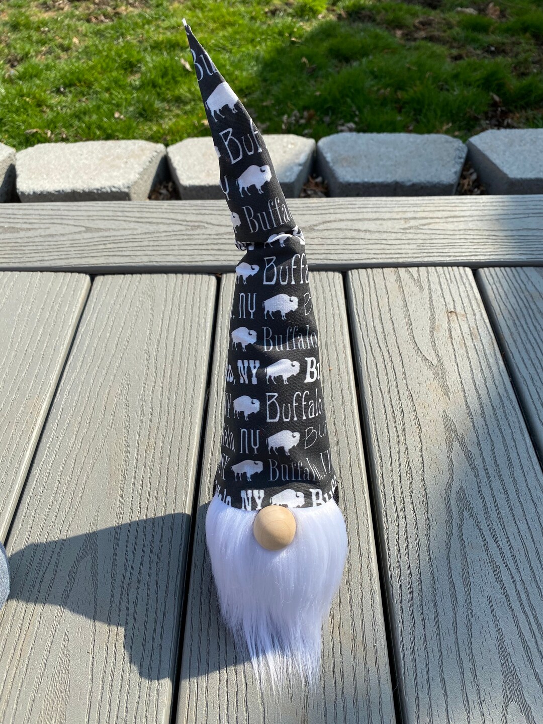 Buffalo New York Gnome, Buffalo Gnome, NY Gnome, Black Gnome, Shelf ...