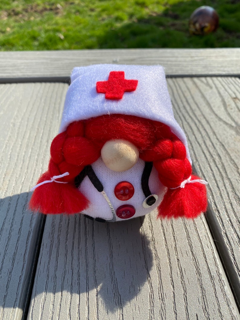Nurse Gnome, Nurse Decor, Nurse Gift, First Responder Gnome, Farmhouse ...