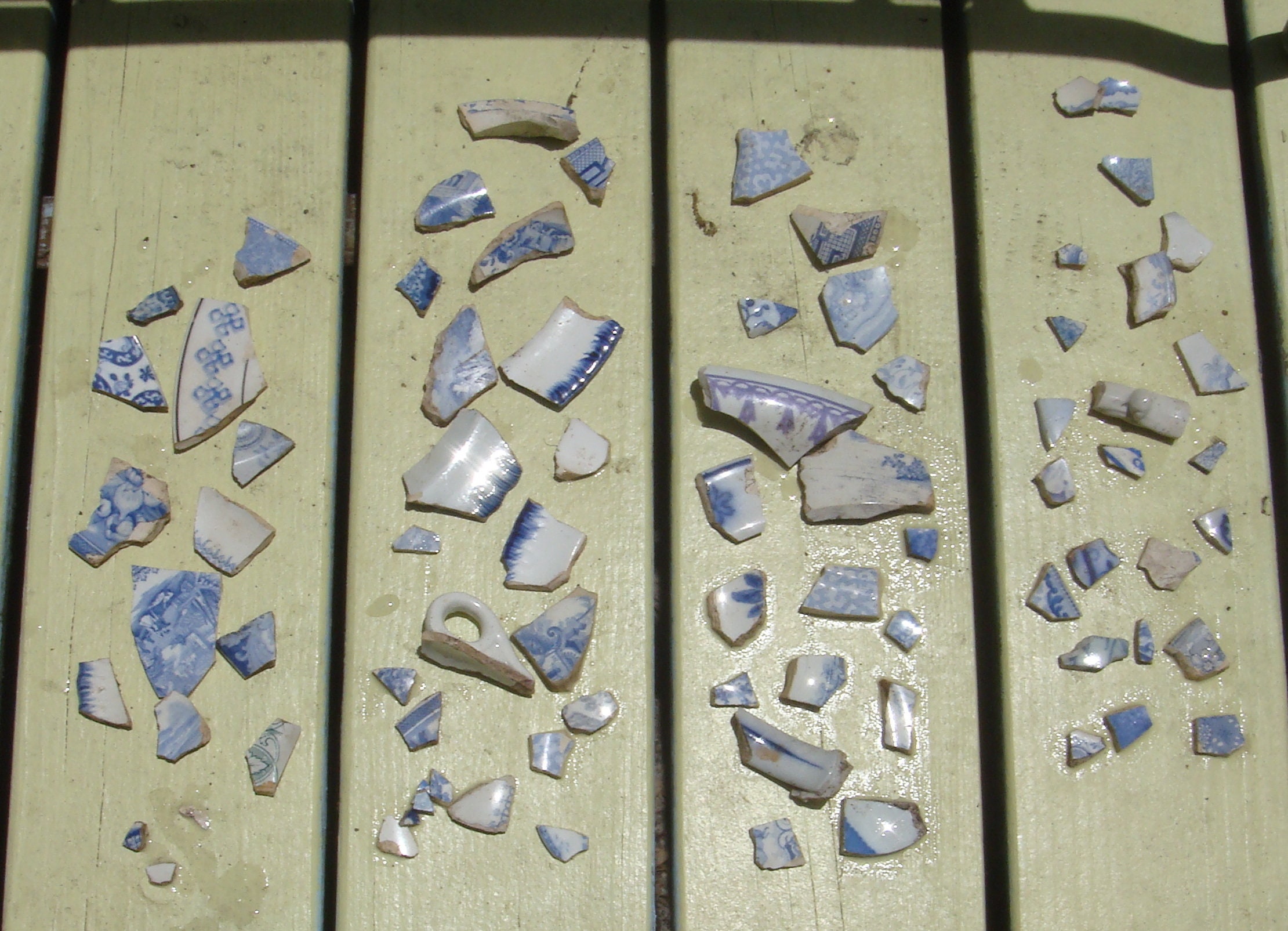 Vintage Caribbean Pottery China Shards From the British West Indies - Etsy