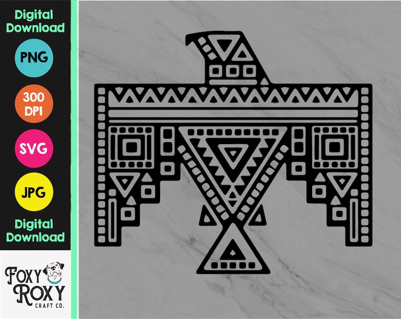 Aztec Tribal Bird | SVG| PNG | Jpeg | Printable | Sublimation | DTG ...