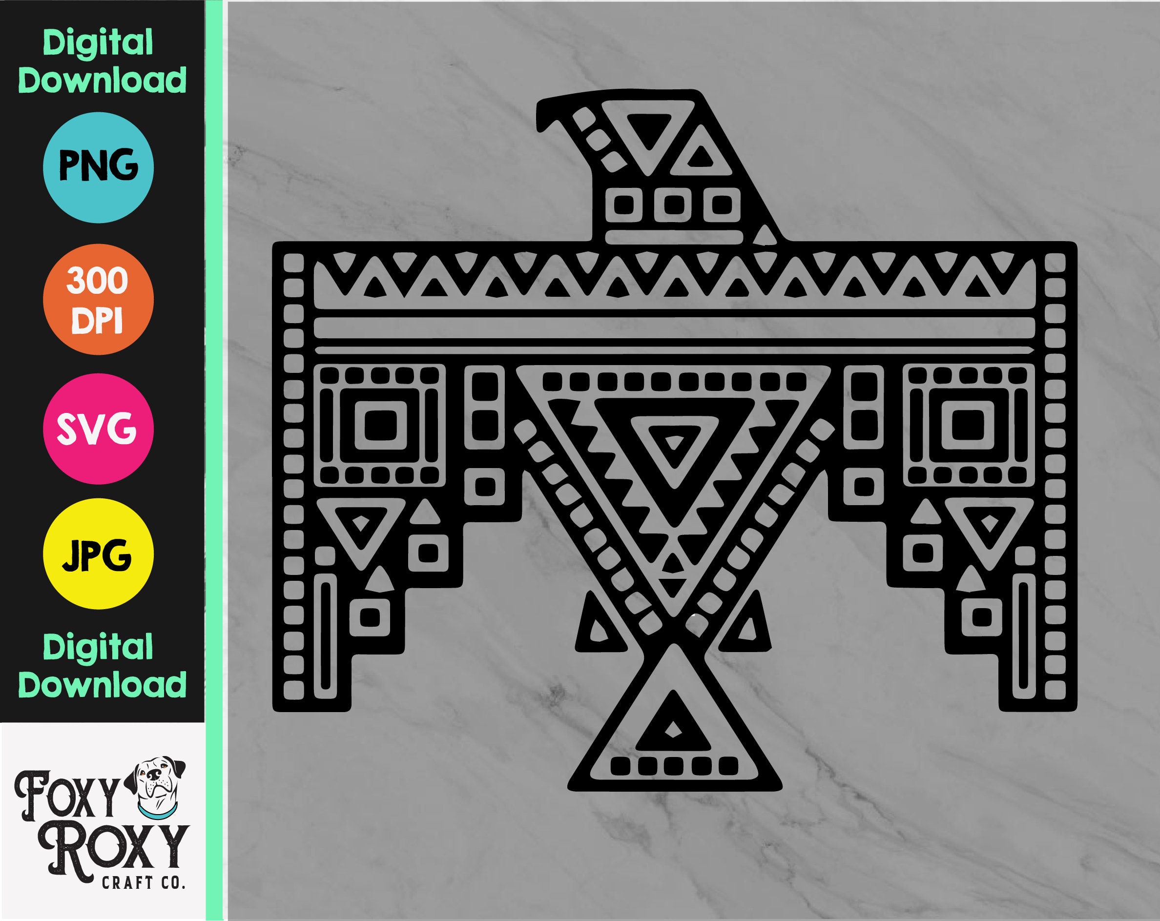 Aztec Tribal Bird | SVG| PNG | Jpeg | Printable | Sublimation | DTG ...