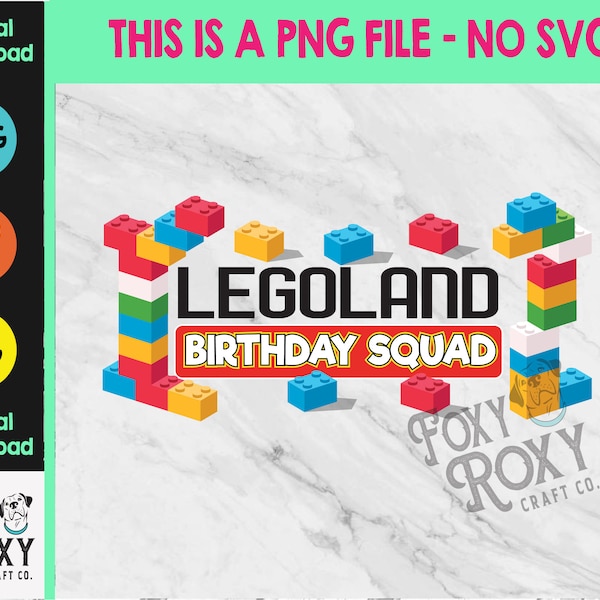 Legoland Birthday Squad Svg - Etsy