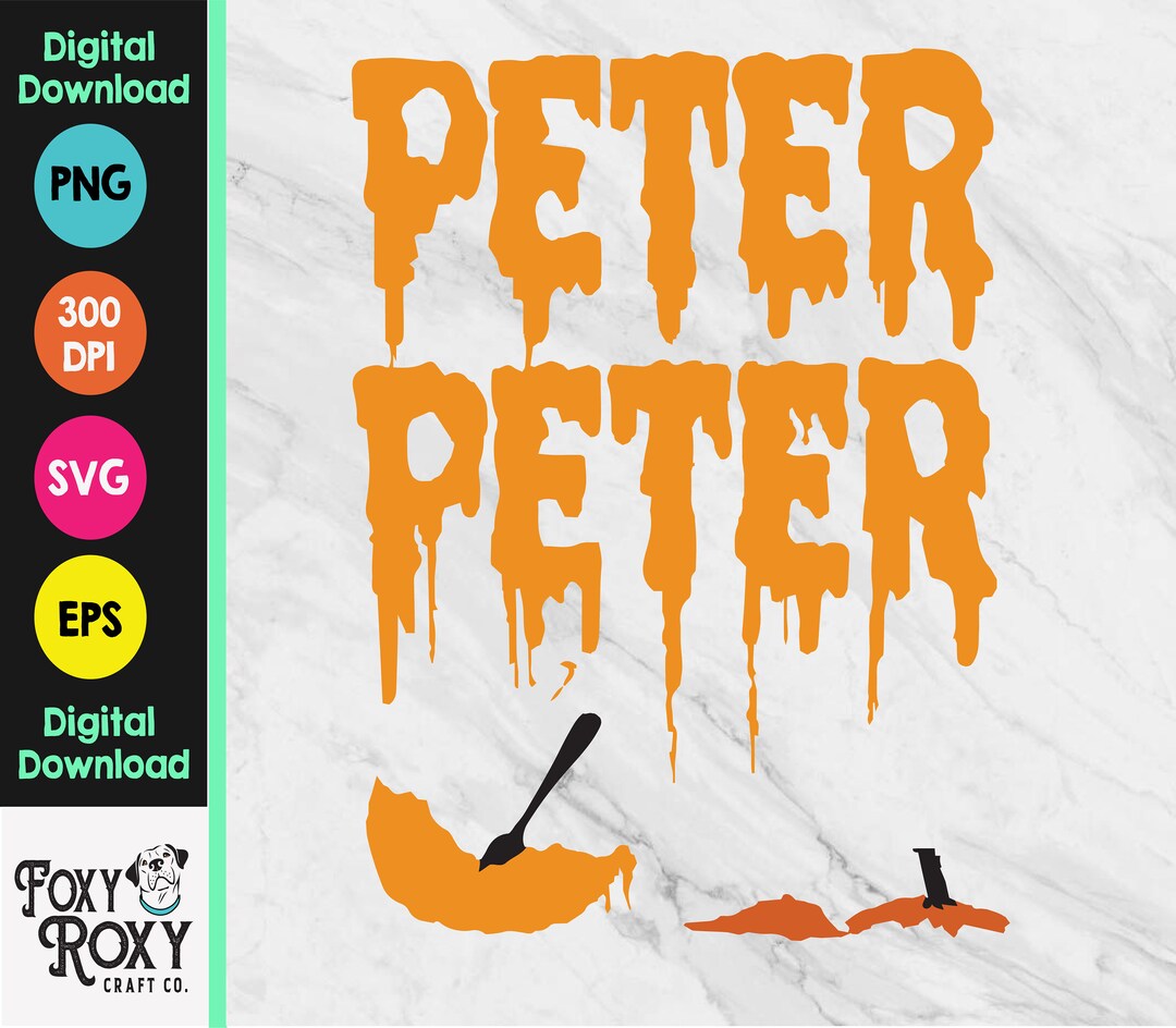Peter Peter Halloween Svg Funny Costume Vector Cut File for Cricut ...