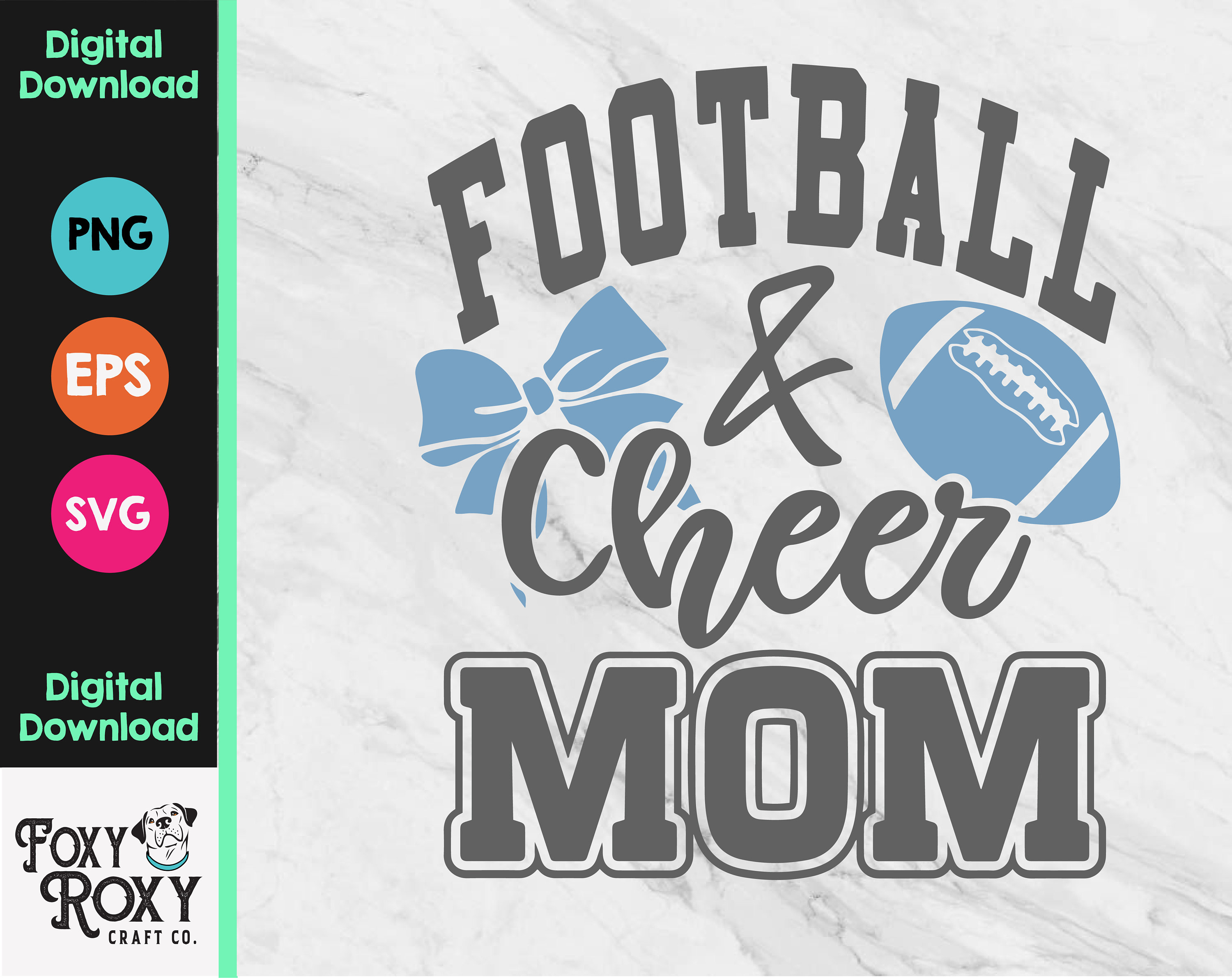 Football & Cheer Mom Svg Football Mom Vector Cut File - Etsy