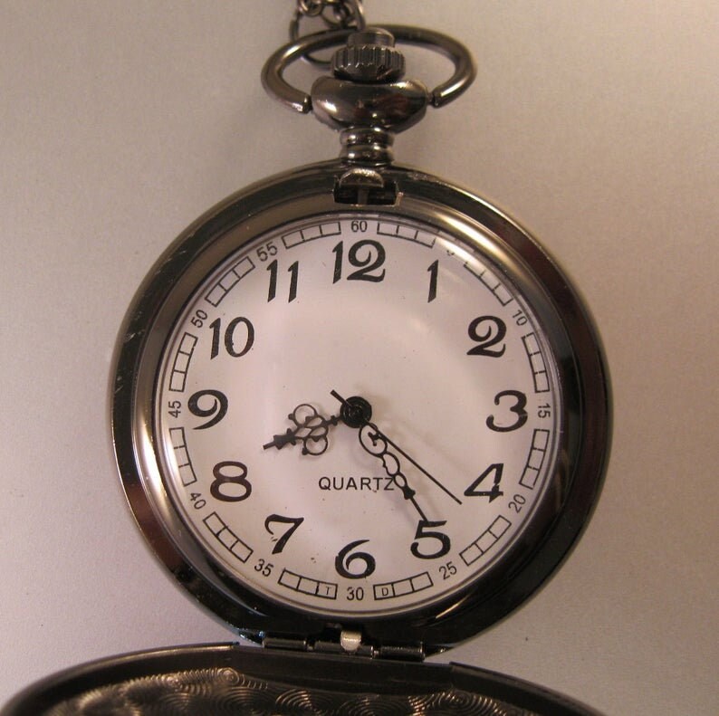 CUSTOM Personalized Message Pocket Watch With Your Choice of | Etsy