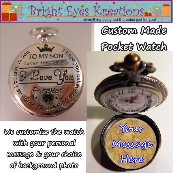 Custom Pocket Watch - Etsy