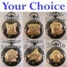 Vintage Style POODLE Dog Pocket Watch W/your Personalized Message ...
