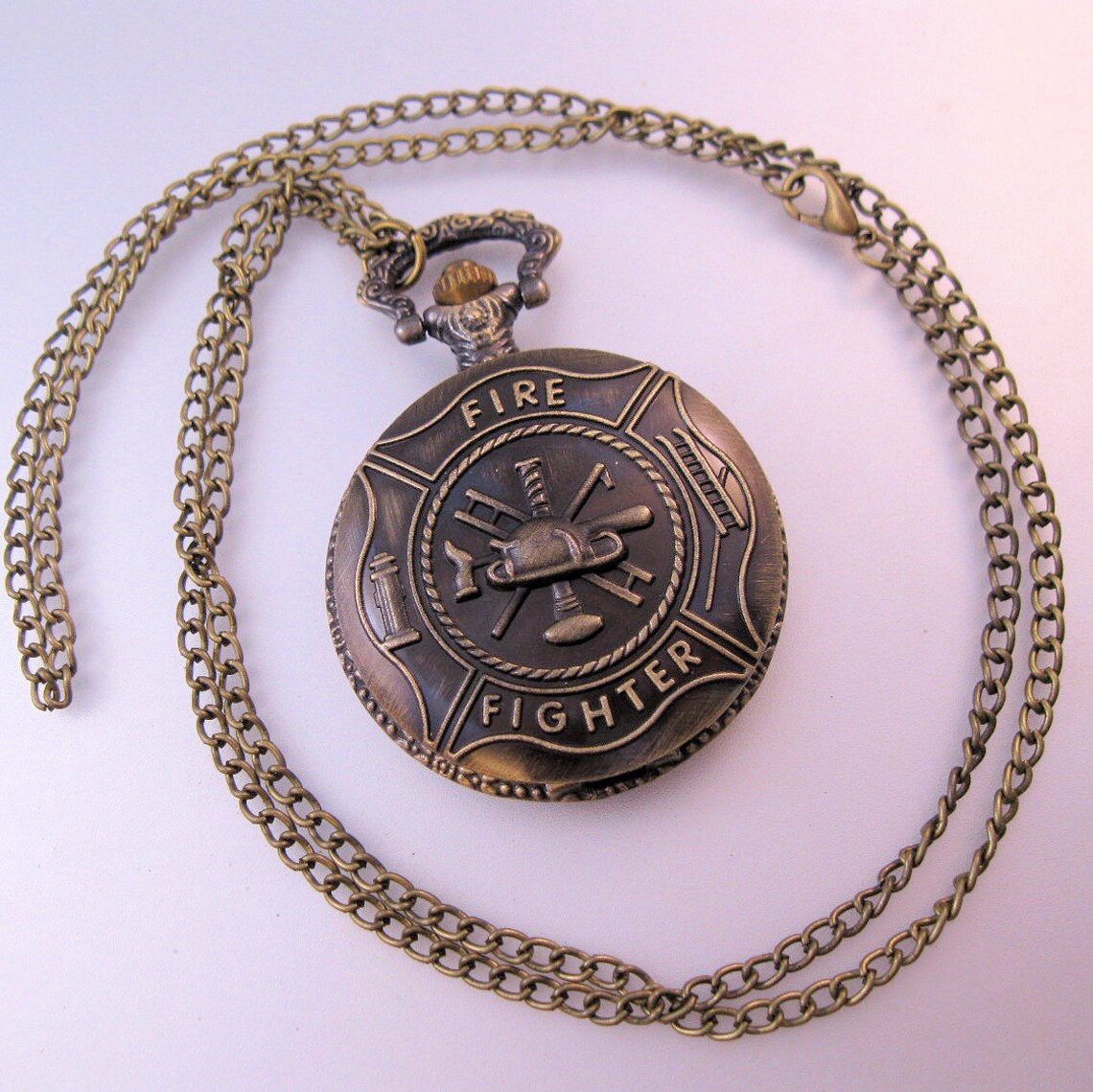 Personalized Fire Fighter Fireman Fire Dept. Pocket Watch with | Etsy