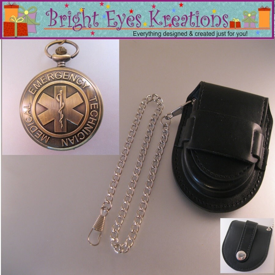 EMT Paramedic Pocket Watch Personalized W/photo & Message Emergency ...