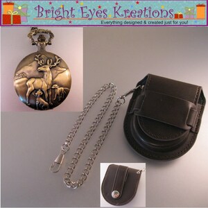 Elk Deer Hunter Custom Pocket Watch W/ Personalized Photo - Gift for ...