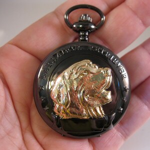 Vintage Style LABRADOR RETRIEVER Dog Pocket Watch W/your Personalized ...