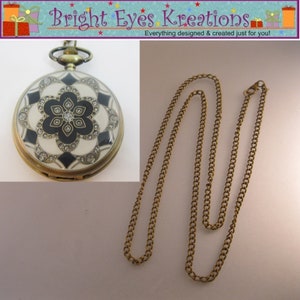 Custom HARLEQUIN Black & White Pocket Watch With or Without Your ...
