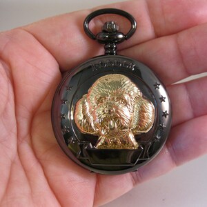 Vintage Style POODLE Dog Pocket Watch W/your Personalized Message ...