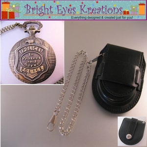 Custom Made Police Policeman Pocket Watch With Your Photo W/your Choice ...