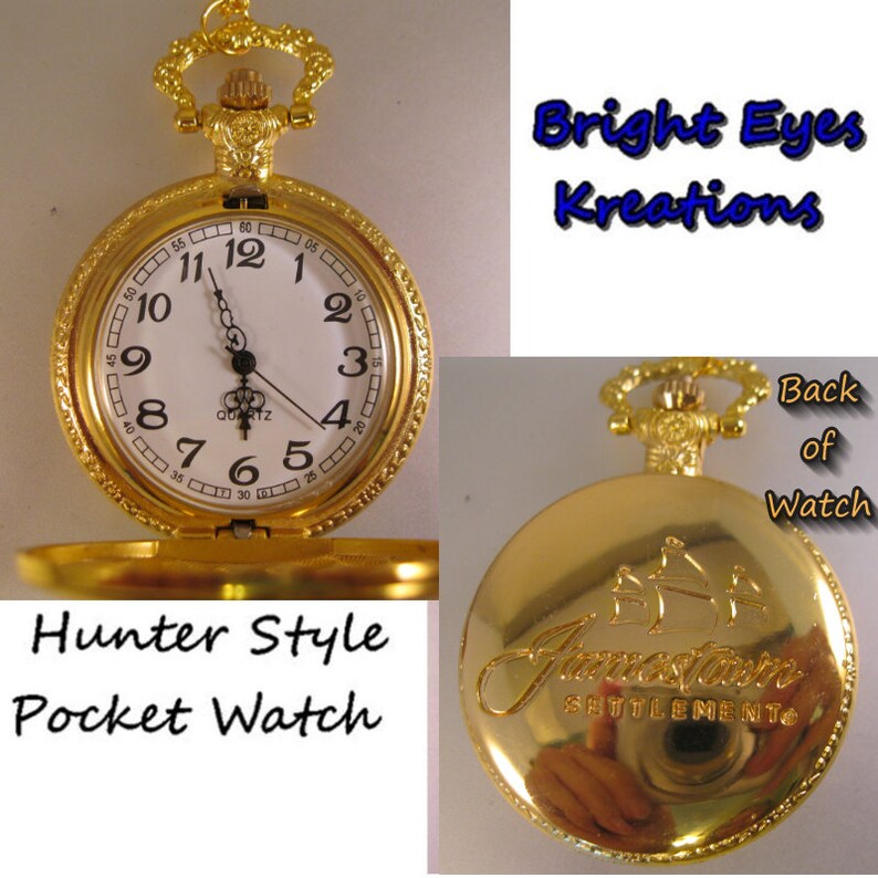 TALL SAILING SHIP Pocket Watch Gold Tone W/ Personalized Photo Gifts ...