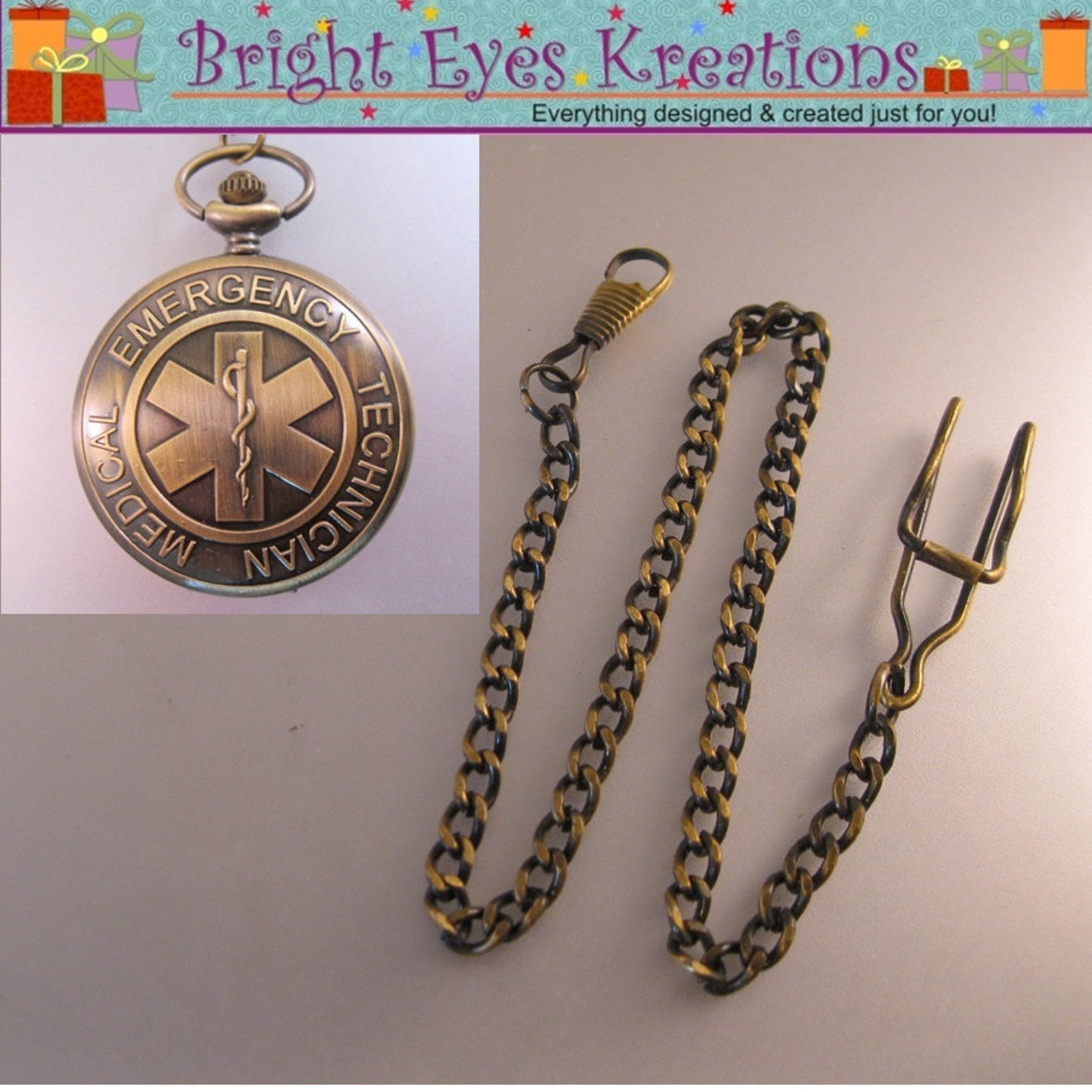 EMT PARAMEDIC Pocket Watch W/ Personalized Photo Gift for Dad - Etsy