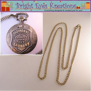 Custom Made Police Policeman Pocket Watch With Your Photo W/your Choice ...