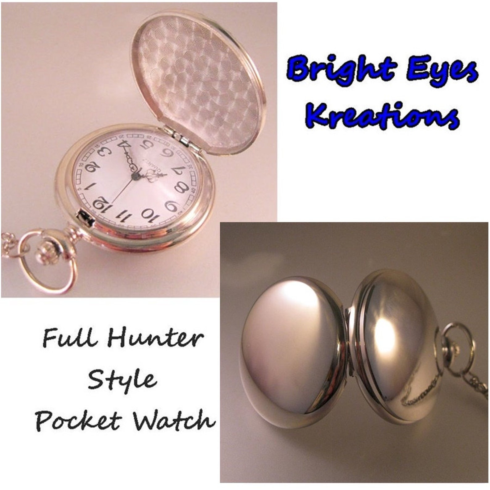 Personalized Photo Elegant Pocket Watch With Your Choice of | Etsy