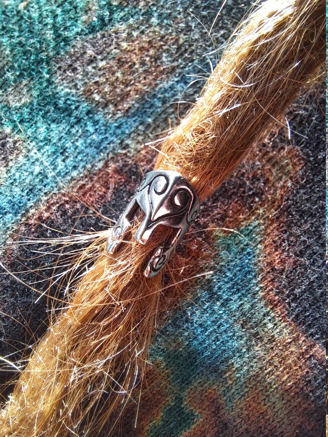 Celtic Helmet Dread Lock Beads or Viking Beard Beads 5mm Bead Hole ...