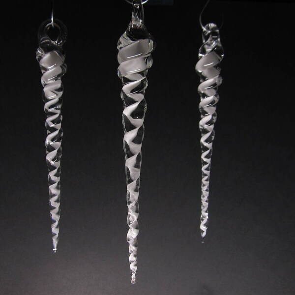 Icicle Ornaments - Etsy