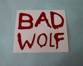 Bad Wolf Decal | Etsy