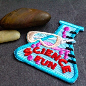 Science Fun Patch, Girl Boy Scouts, Embroidered Iron On, Merit Badge ...